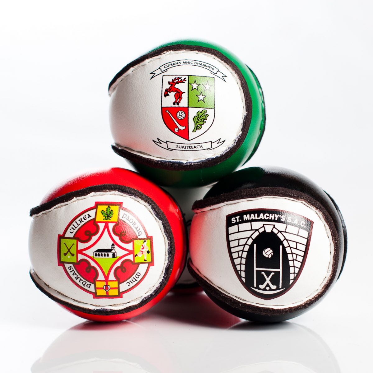 12 x Club Crest Sliotars - P O'Kane Hurls